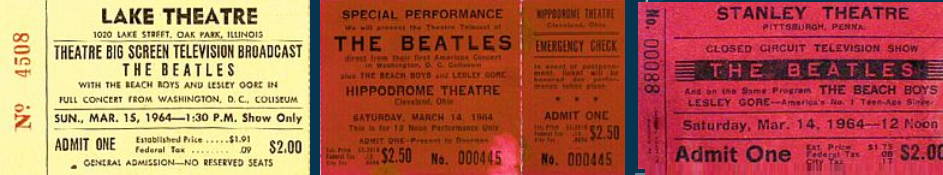 THE BEATLES´LIVE D.C SHOW WAS SHOWN IN SELECTED U.S. MOVIE THEATERS AS ...