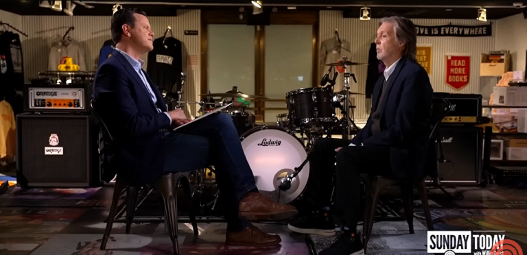PAUL McCARTNEY ON WILLIE GEIST's 'SUNDAY SITDOWN' - BEATLES MAGAZINE